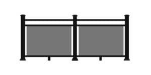 Custom Aluminum Picket Railing for Decks, Stairs, and Handrails in Albert